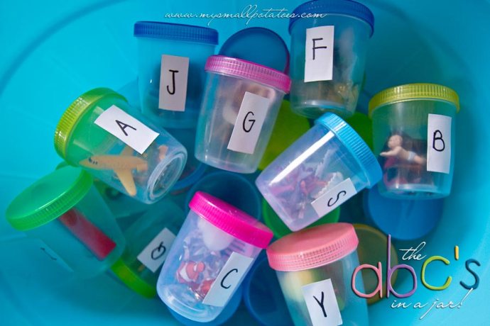 Weekly Kid’s Co-Op: ABC’s In A Jar… | Small Potatoes