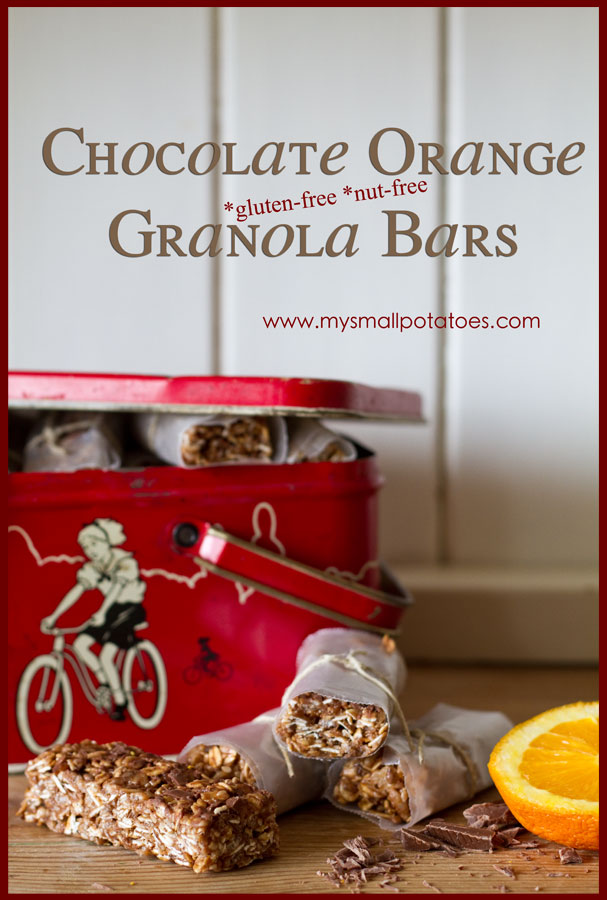 Chocolate Orange Granola Bars…Nut-free AND Gluten-free! | Small Potatoes