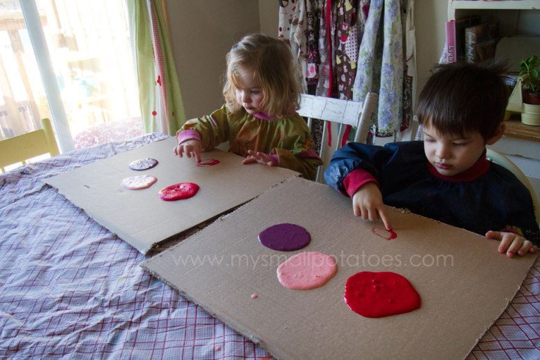 Valentine’s Day Masterpiece Finger Painting… | Small Potatoes