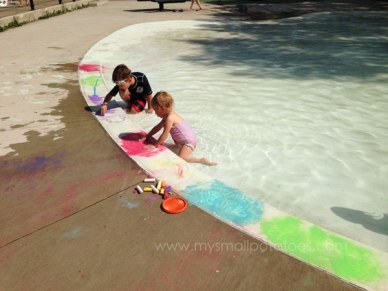 Wading Pool Chalk Art… | Small Potatoes